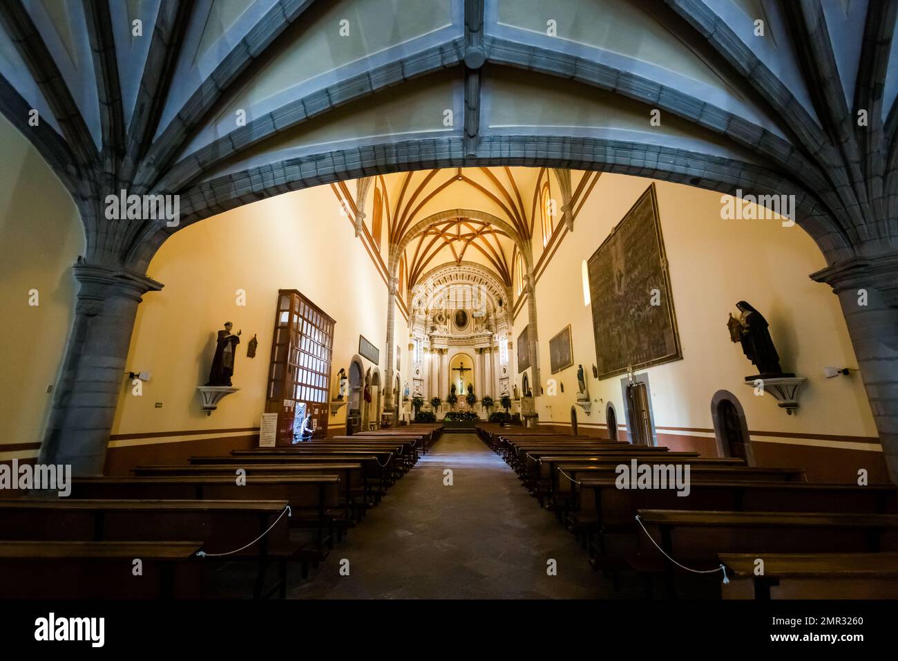 Beautiful architecture of Convent church San Francisco Puebla, Mexico ...