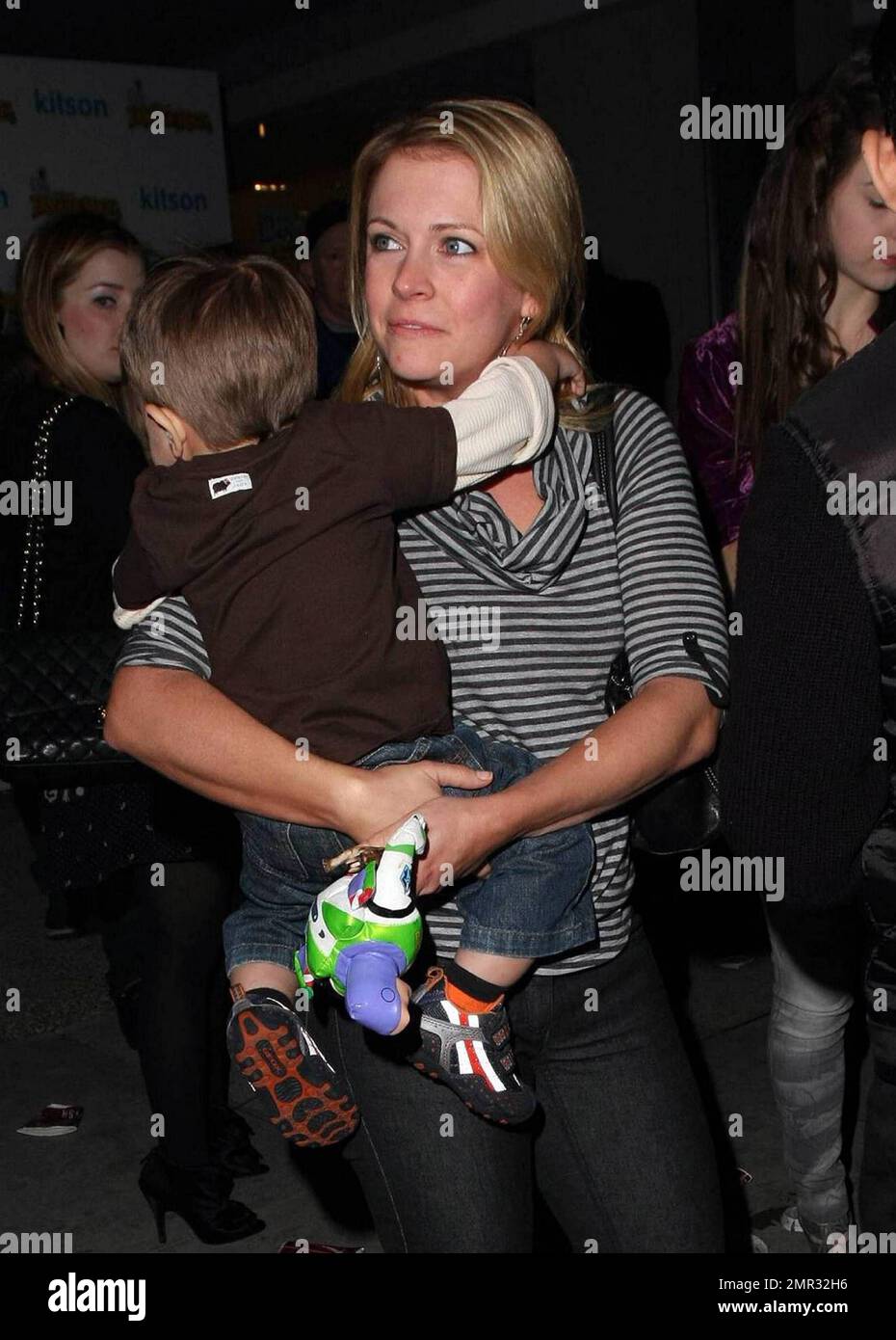Melissa Joan Hart and son Mason at a Jim Henson's Fraggle Rock event at ...