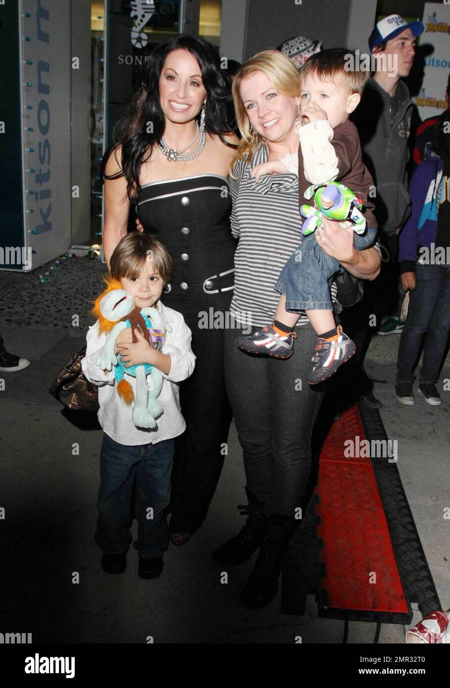 Melissa Joan Hart and son Mason at a Jim Henson's Fraggle Rock event at ...