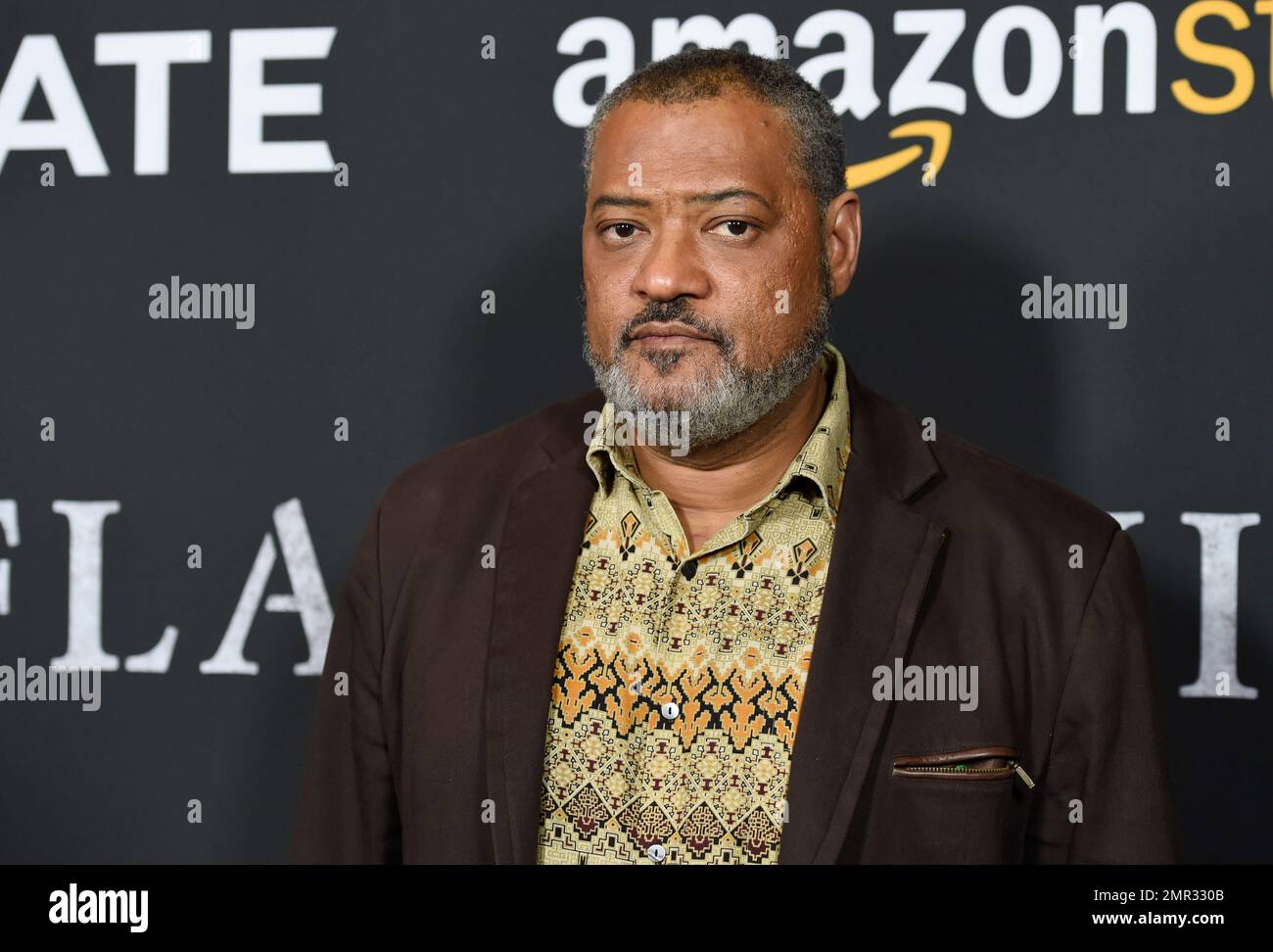 Cast member Laurence Fishburne poses at the premiere of the film "Last ...