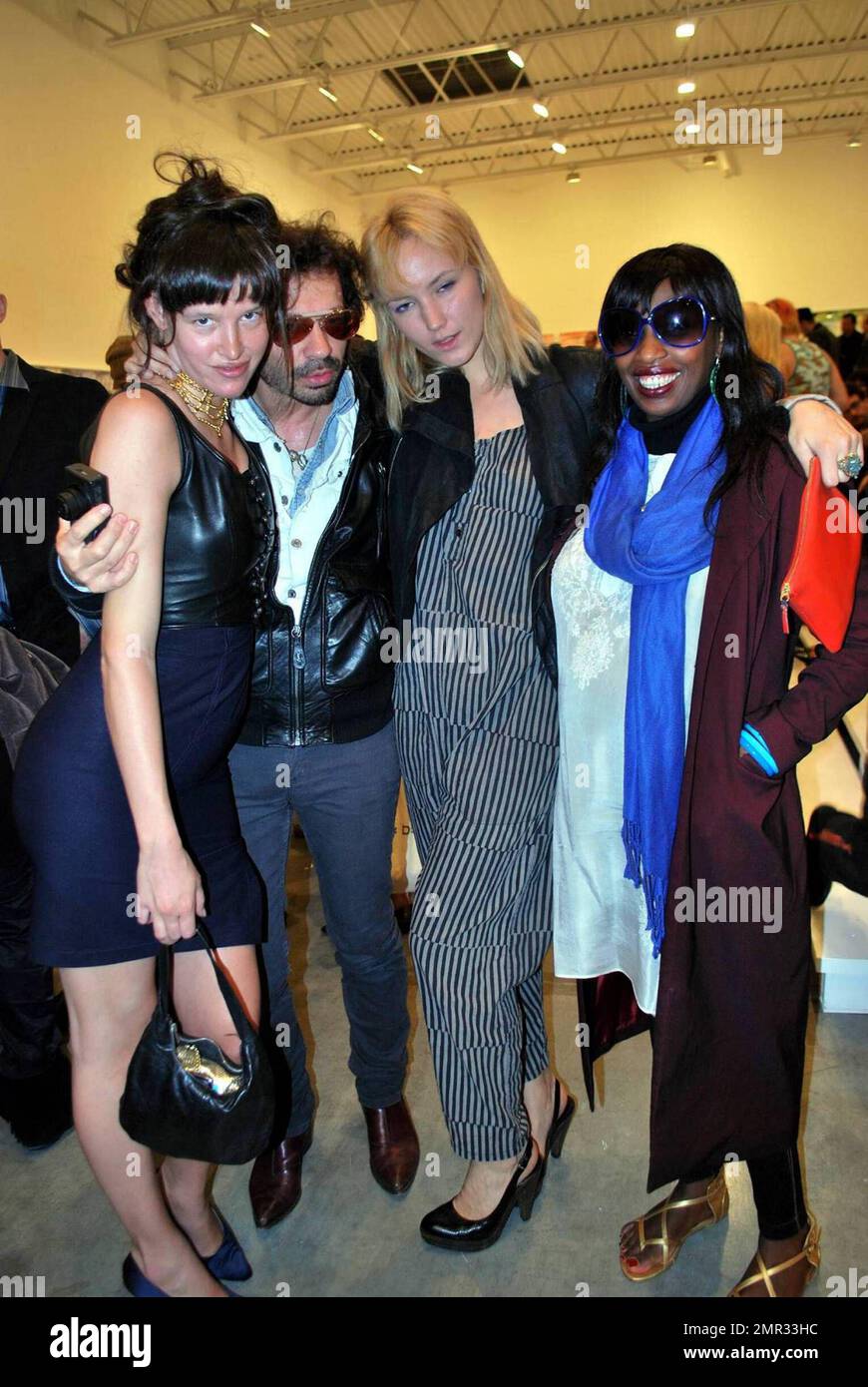 Paz de la Huerta, Olivier Zahm, guest and Solange Umutoni at Francesco ...