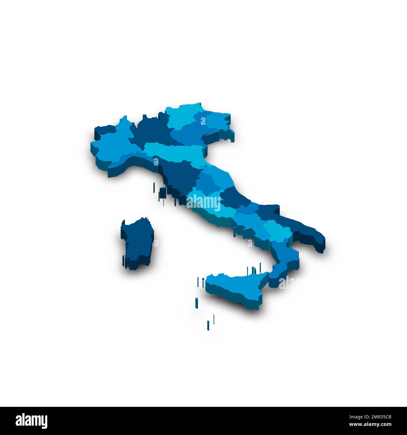 Italy political map of administrative divisions Stock Vector Image ...