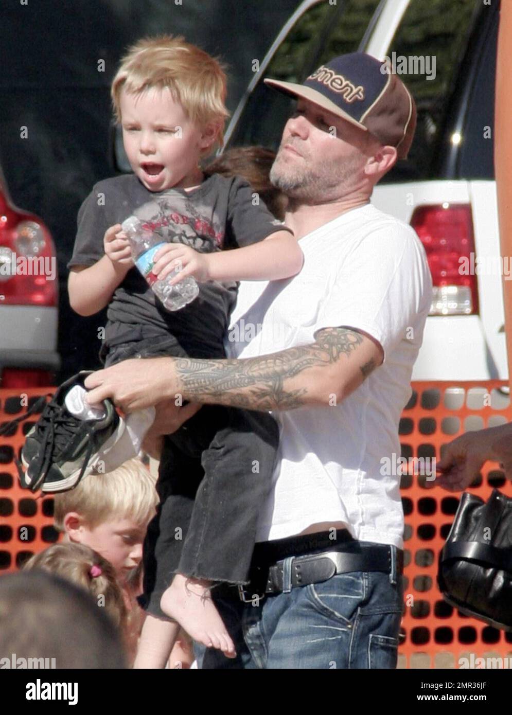 Rocker Fred Durst takes his son Dallas to the Pumpkin Patch in West ...