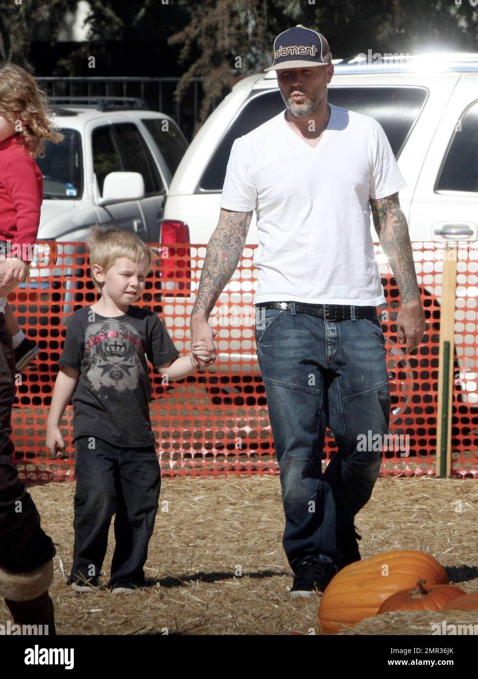 Rocker Fred Durst takes his son Dallas to the Pumpkin Patch in West ...