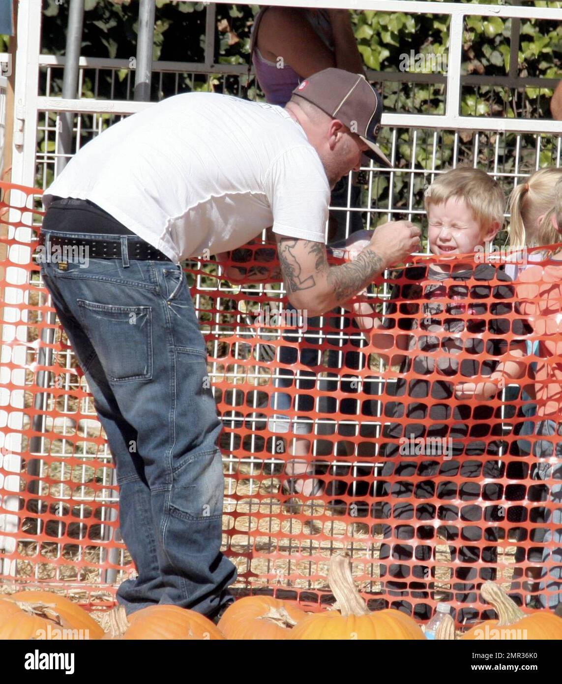 Rocker Fred Durst takes his son Dallas to the Pumpkin Patch in West ...