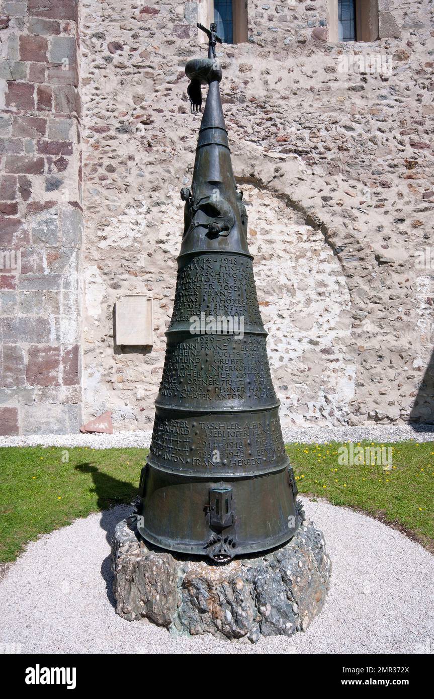 First and Second World War bronze memorial near Collegiate church, San ...