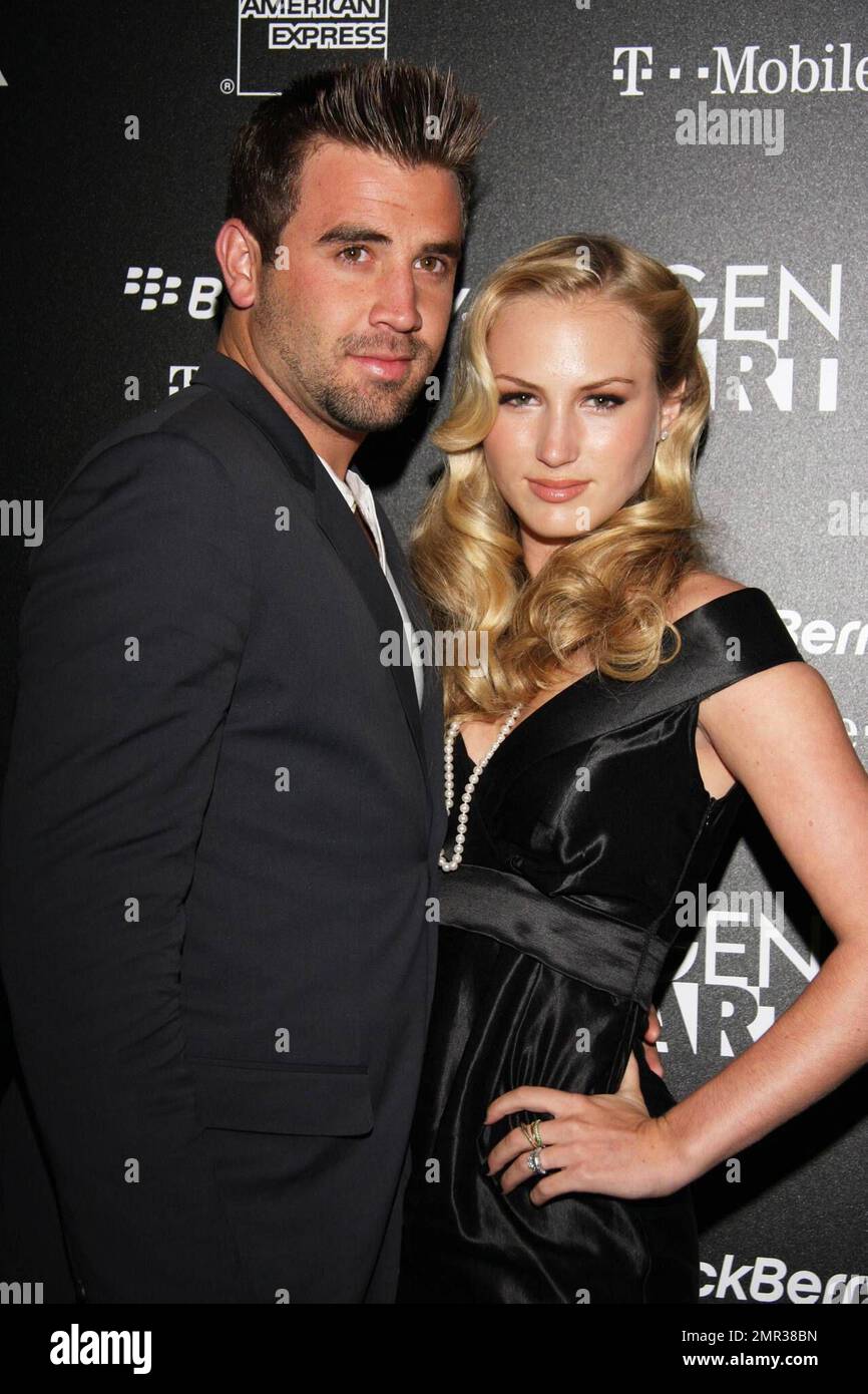 Jason Wahler and Katja Decker-Sadowski arrive at Gen Art's celebration ...