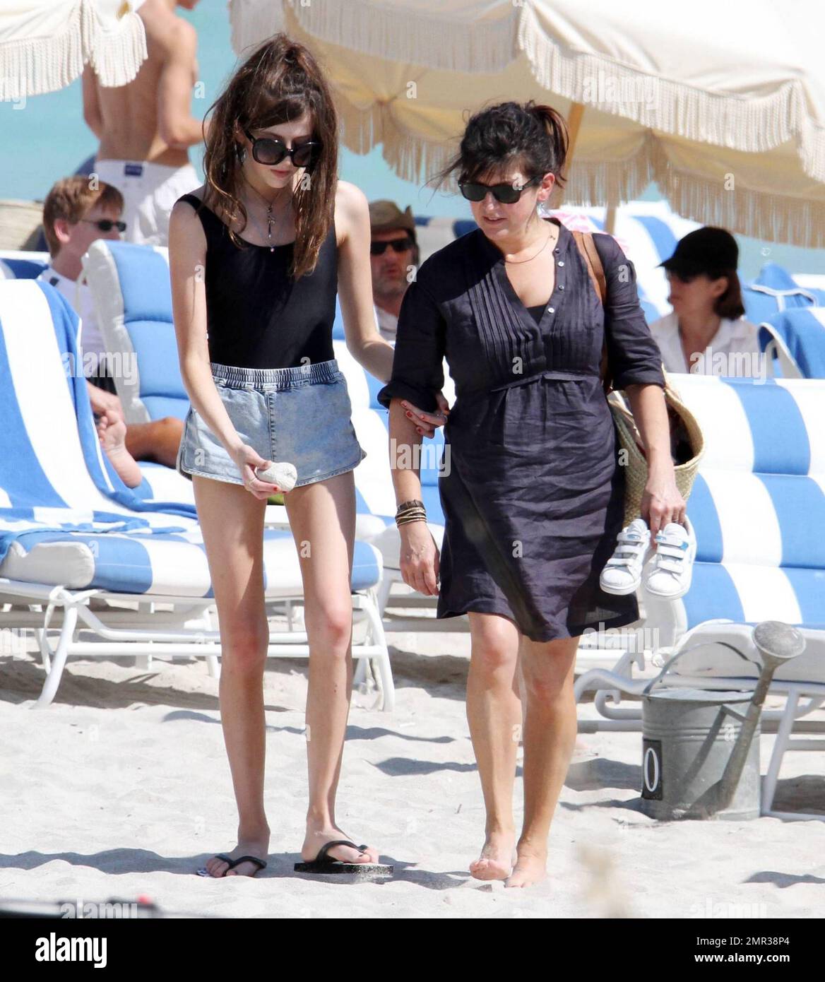 EXCLUSIVE!! British broadcaster Emma Freud hits the beach with her ...