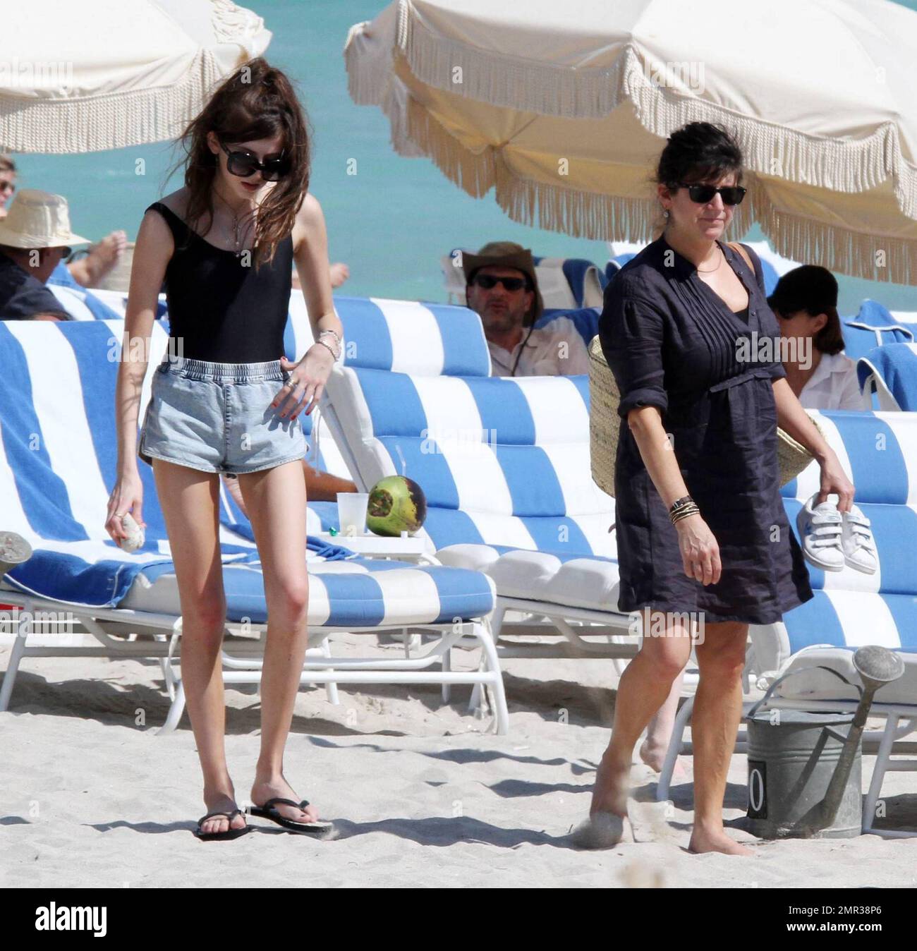 EXCLUSIVE!! British broadcaster Emma Freud hits the beach with her ...