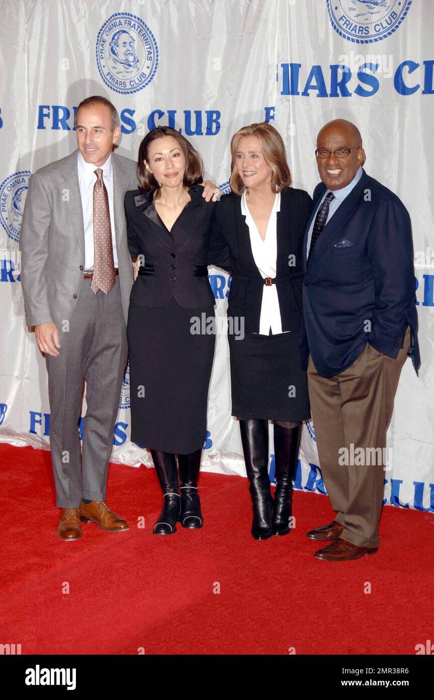 Matt Lauer, Ann Curry, Meredith Vieira and Al Roker attend the Friars ...