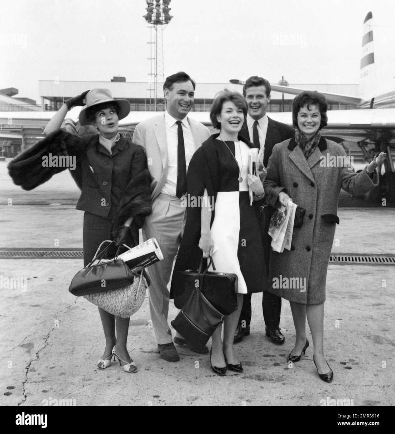 Actors and actresses L-R: Jennifer Jayne; Conrad Phillips; Katherine ...