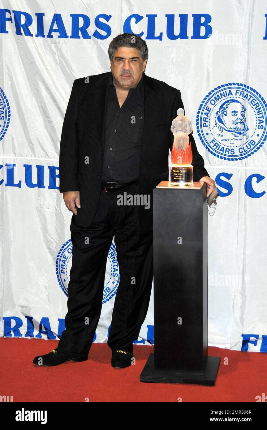 Vincent Pastore attends the Friars Club 2008 Roast Honoring Matt Lauer ...