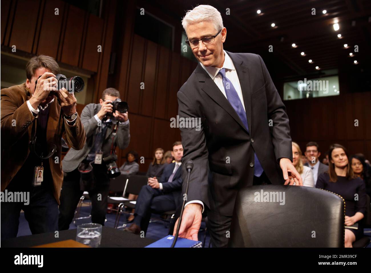 Facebook's General Counsel Colin Stretch takes his seat for a Senate ...