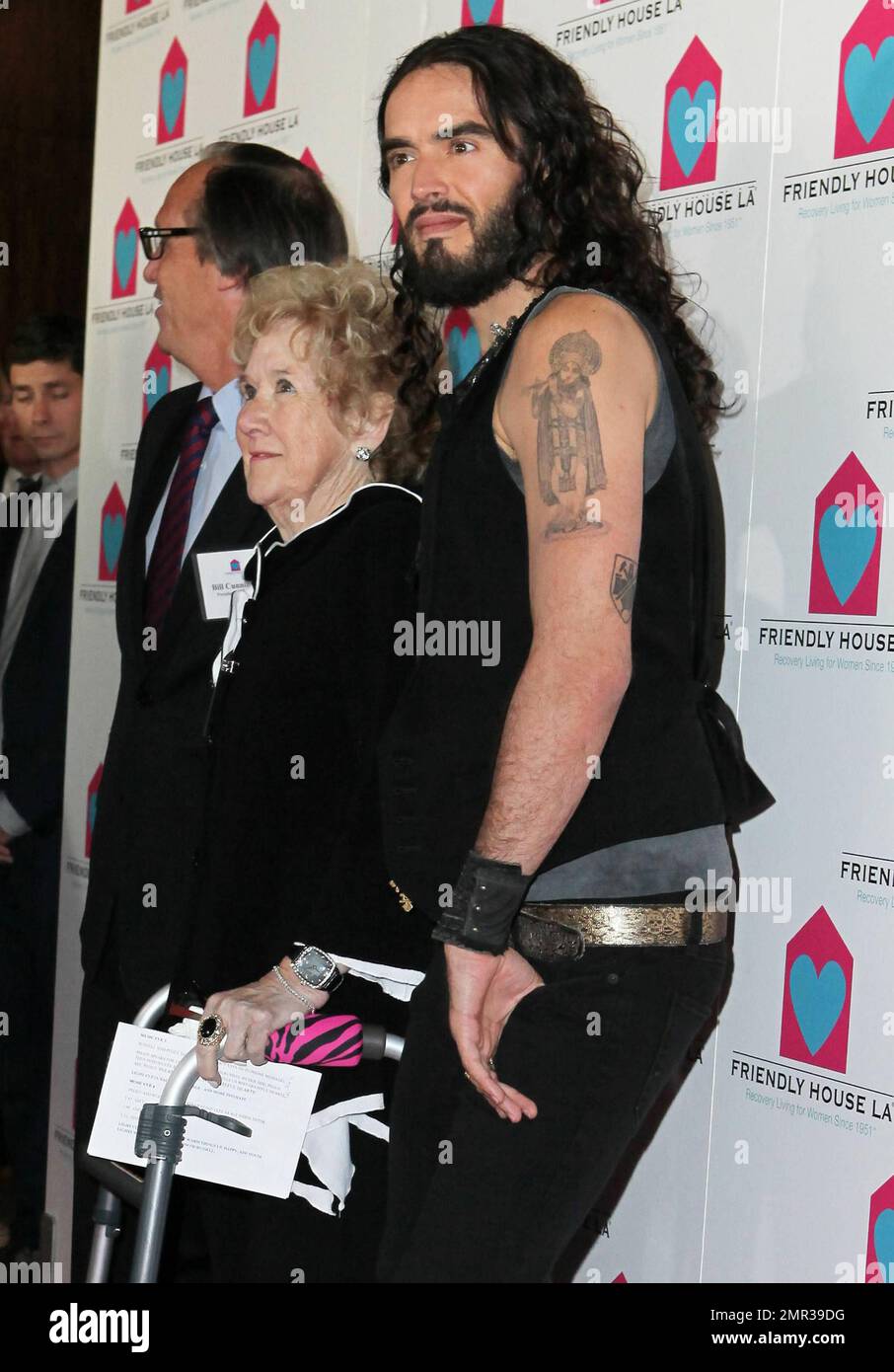 Russell Brand and Peggy Albrecht at the Friendly House LA Annual Awards ...