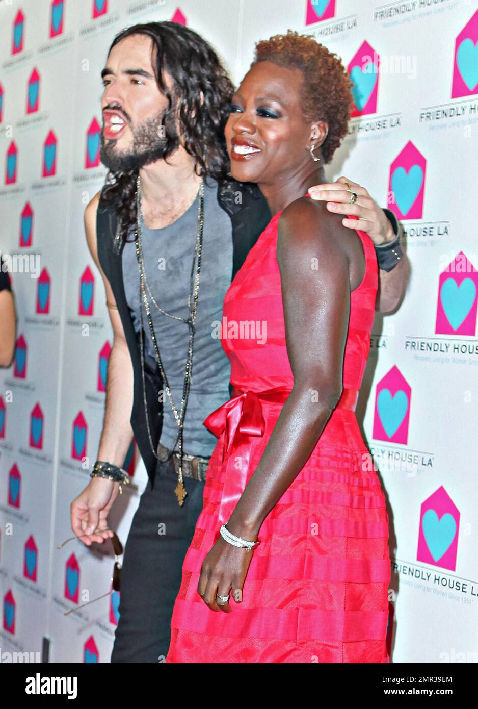 Russell Brand and Viola Davis at the Friendly House LA Annual Awards ...