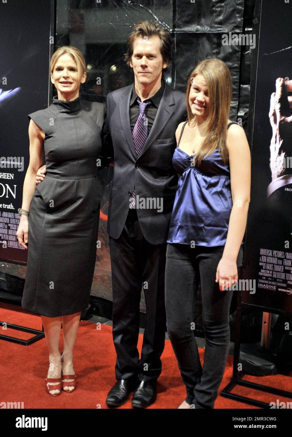 Kevin Bacon Wife Kyra Sedgewick And Daughter Sosie Attend The New York Premiere Of Frostnixon