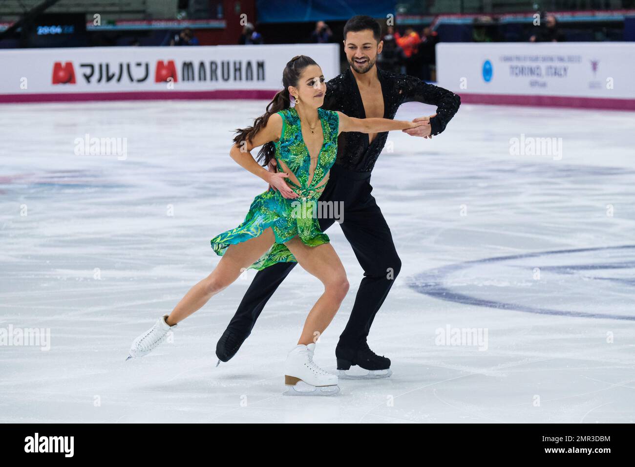 Lilah Fear and Lewis Gibson (GBR) perform during the Senior Ice Dance ...
