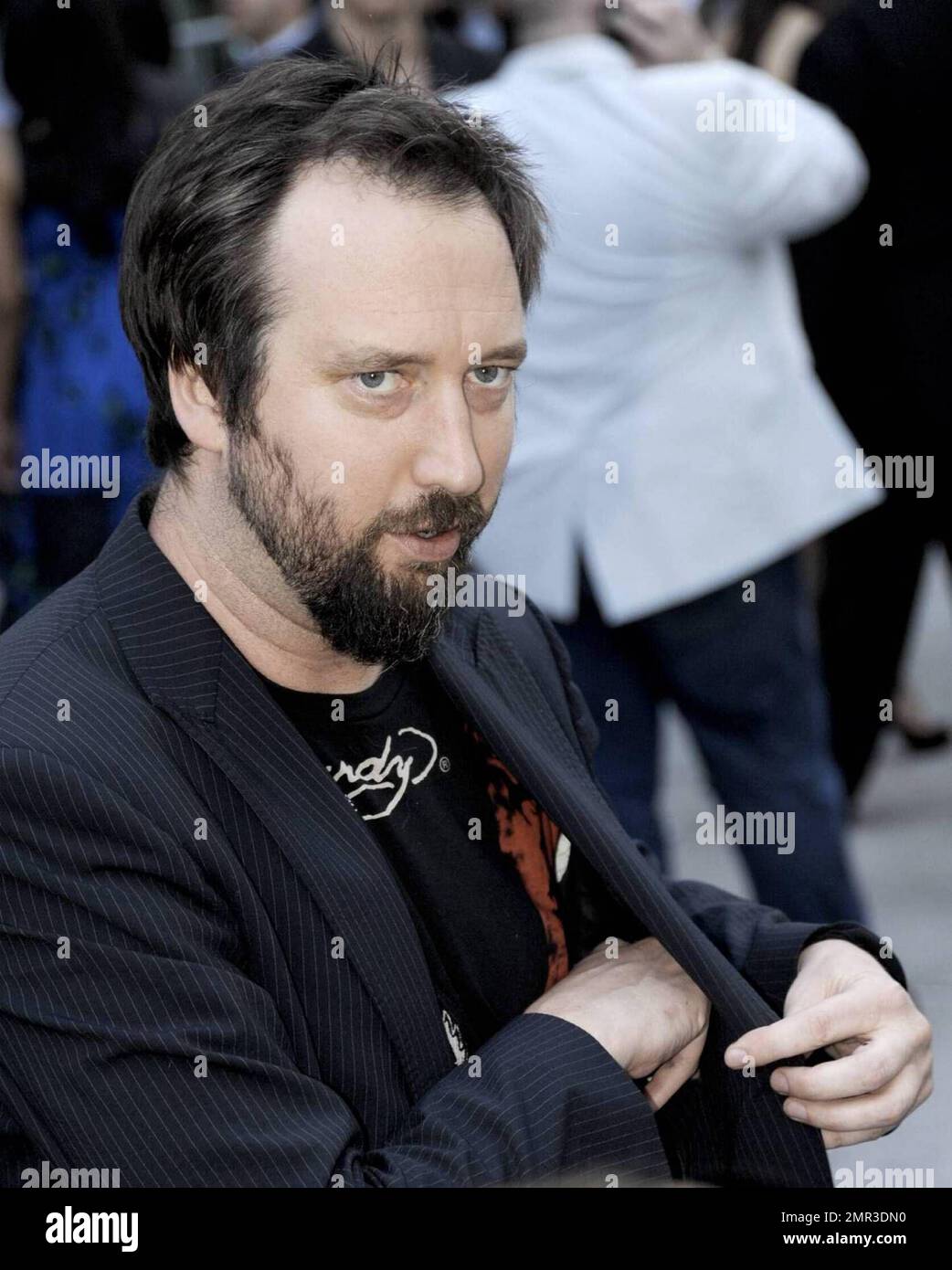 Tom Green at the Funny People premiere at the Arclight Theater in ...