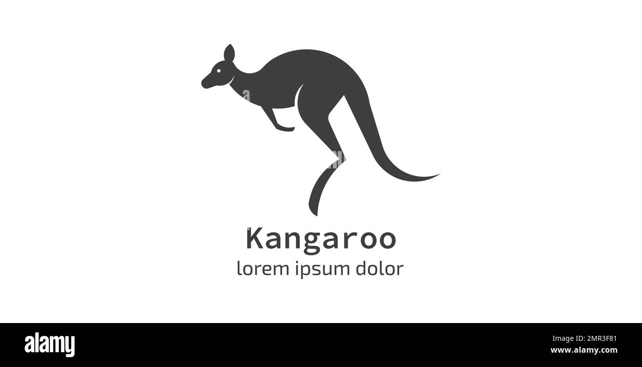 Australian kangaroo logo hi-res stock photography and images - Alamy