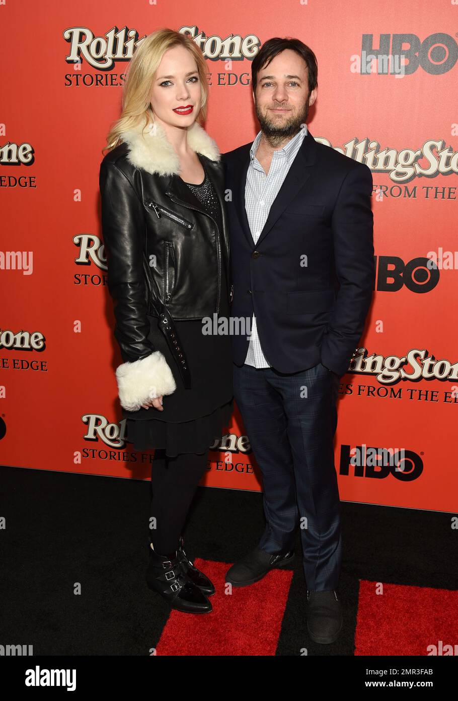Danny Strong and girlfriend Caitlin Mehner attend the world premiere of ...