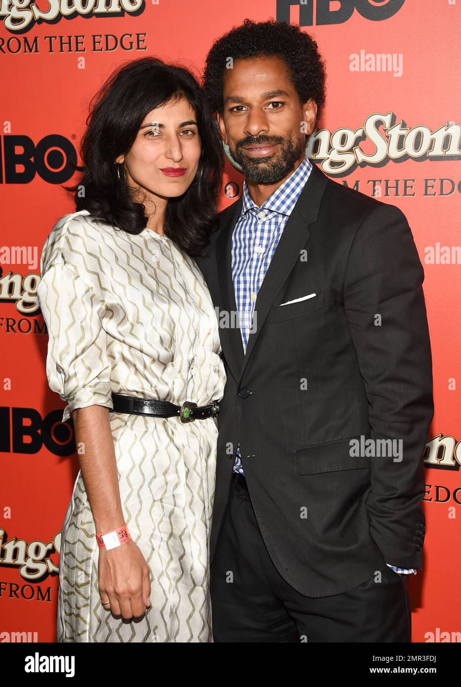 Toure and wife Rita Nakouzi attend the world premiere of "Rolling Stone ...