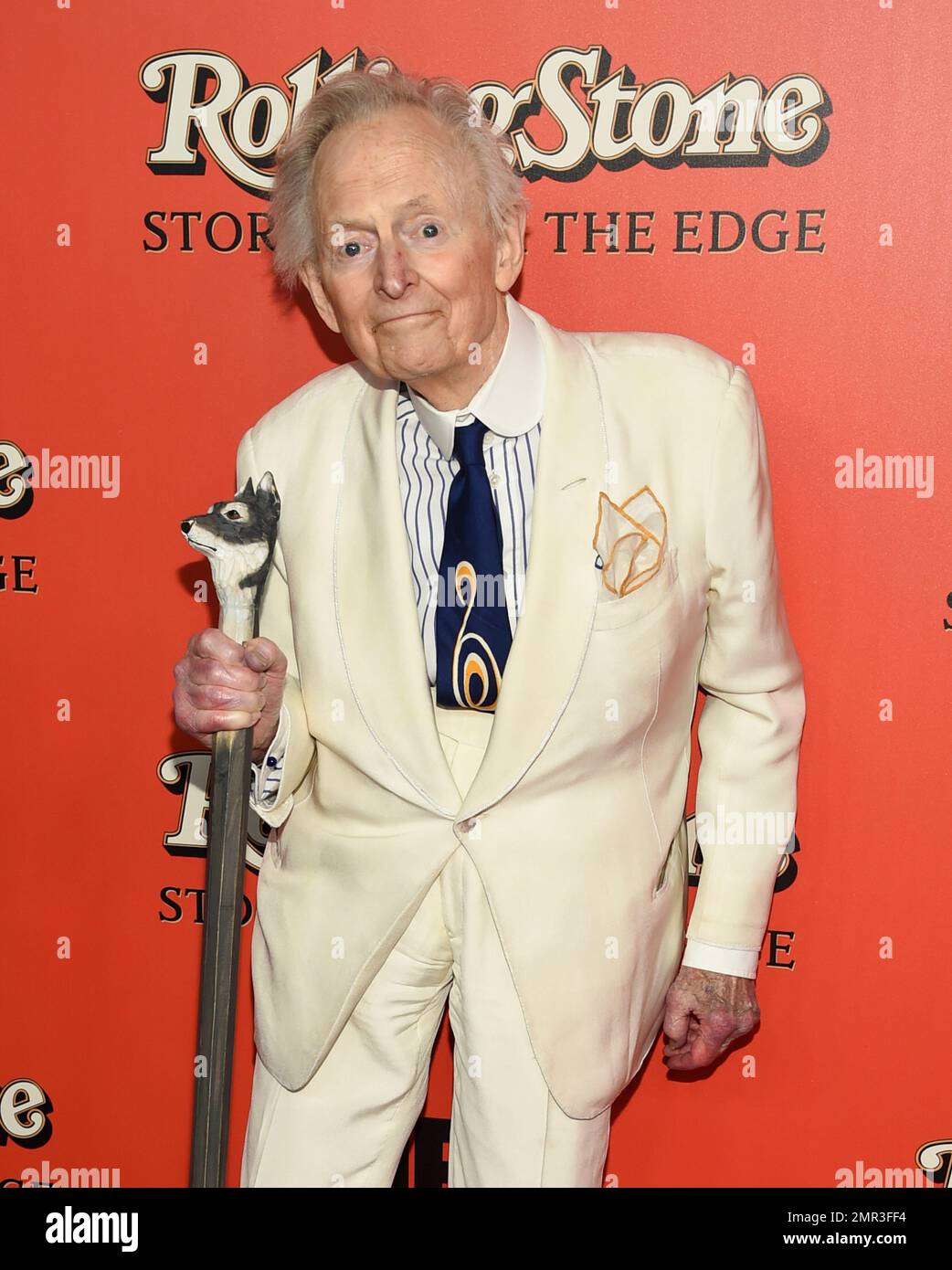 Author Tom Wolfe attends the world premiere of "Rolling Stone: Stories ...
