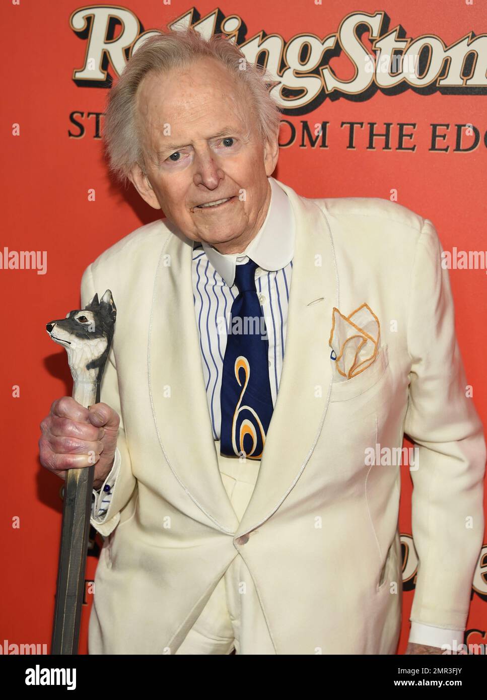 Author Tom Wolfe attends the world premiere of "Rolling Stone: Stories ...