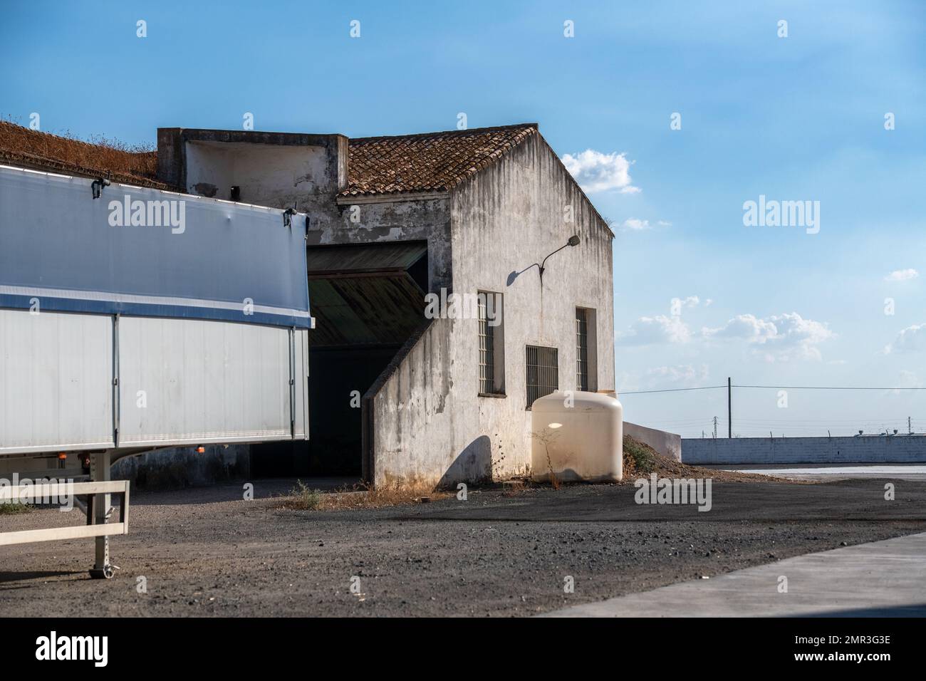 Cereal and citrus cooperative, Puerto Gil, Spain Stock Photo - Alamy