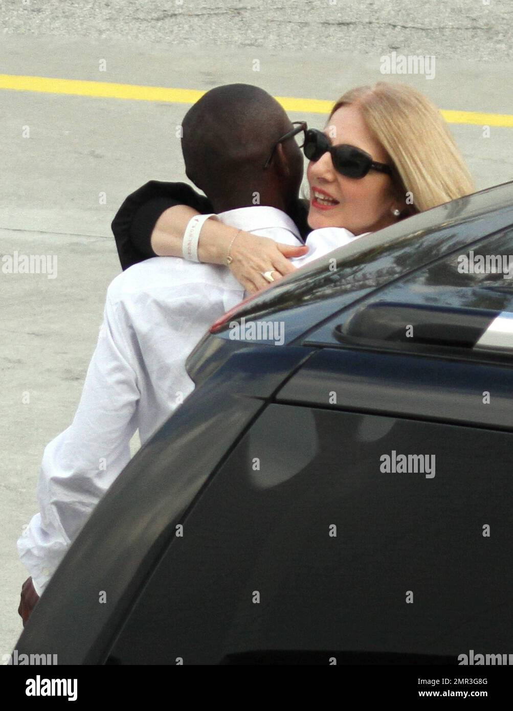 Lady Gaga's mother Cynthia Germanotta and manager Troy Carter arrive at ...