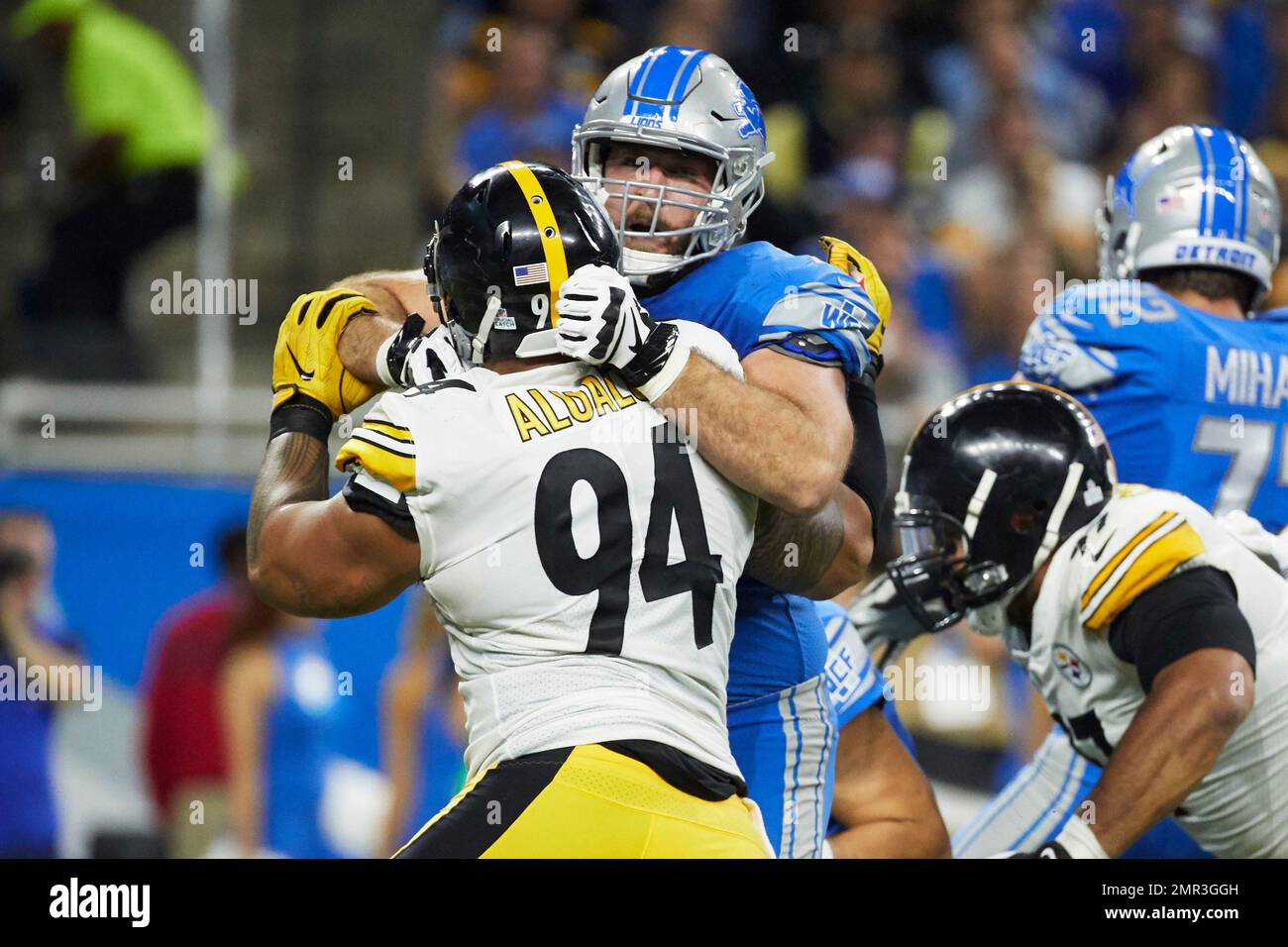 Detroit Lions offensive tackle Ricky Wagner (71) blocks Pittsburgh ...