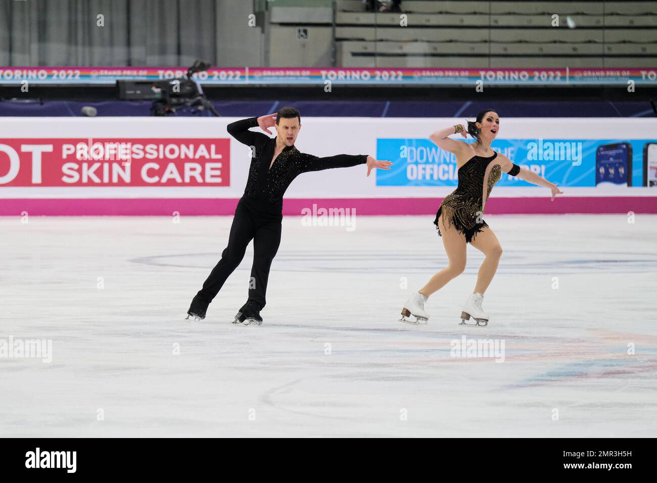 Charlene Guignard and Marco Fabbri (ITA) perform during the Senior Ice ...
