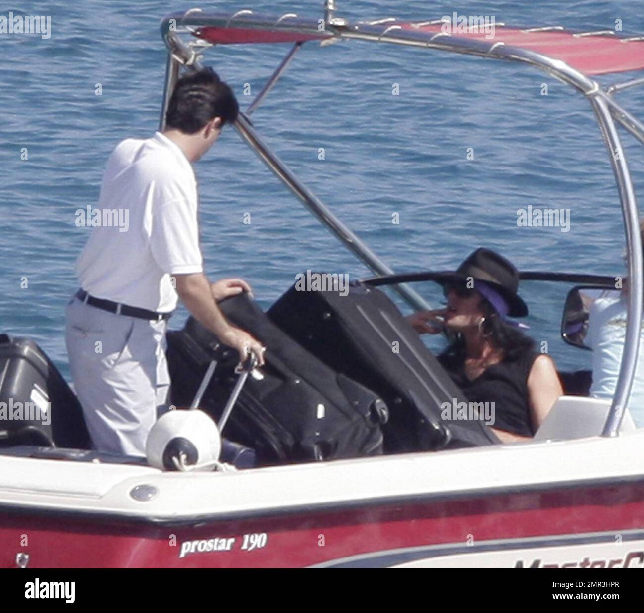 GREECE OUT - EXCLUSIVE!! Lady Gaga wears a polka dot swimsuit and high ...