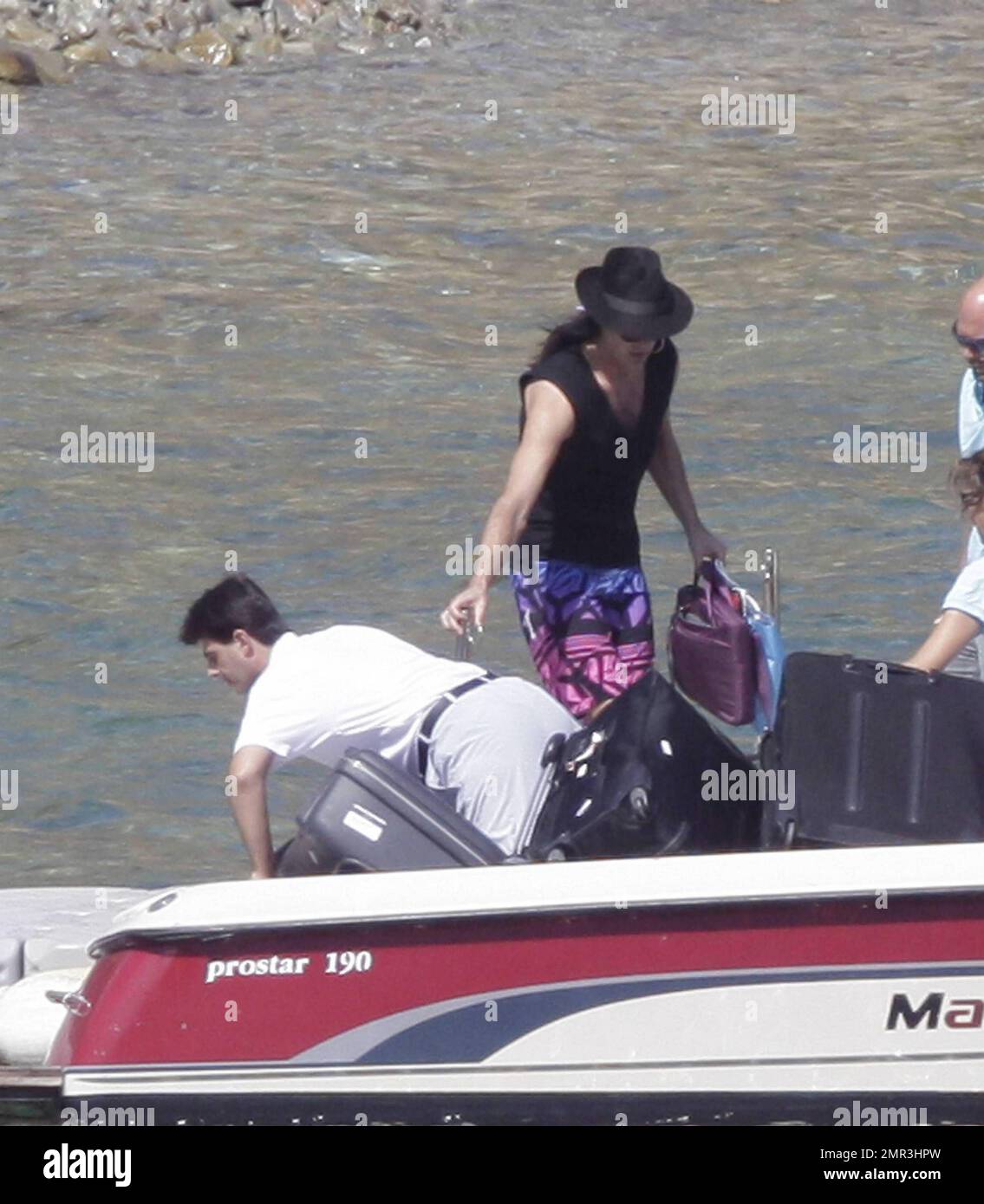 GREECE OUT - EXCLUSIVE!! Lady Gaga wears a polka dot swimsuit and high ...