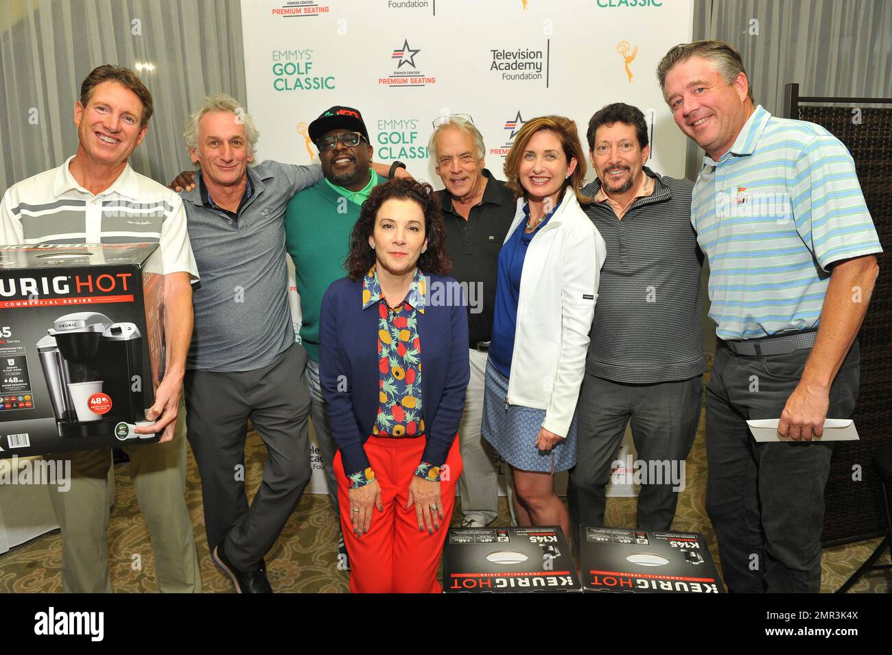 The Johnny Carson Foundation team members Tony Behrstoc, Matt Craven ...