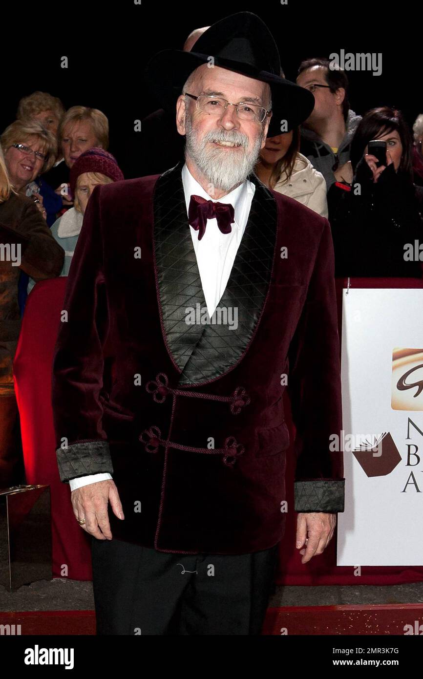 Terry Pratchett attends the Galaxy National Book Awards 2010 at the BBC ...