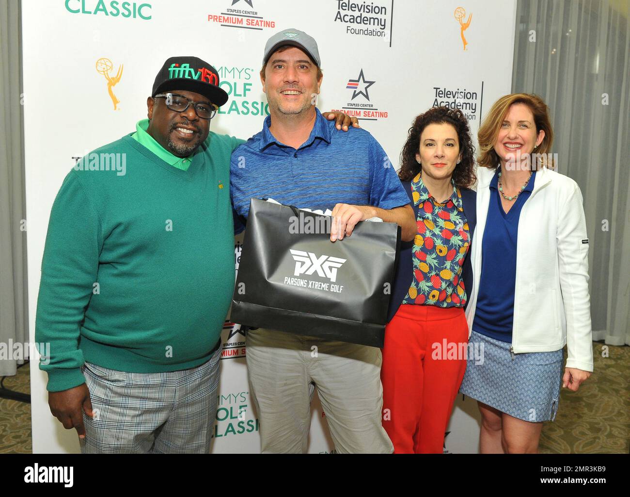 Closest to the pin Hole #10 winner Steven Bowen, second from left ...
