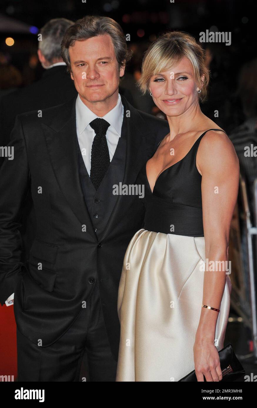 Colin Firth Cameron Diaz at the UK premiere of "Gambit" at Empire ...