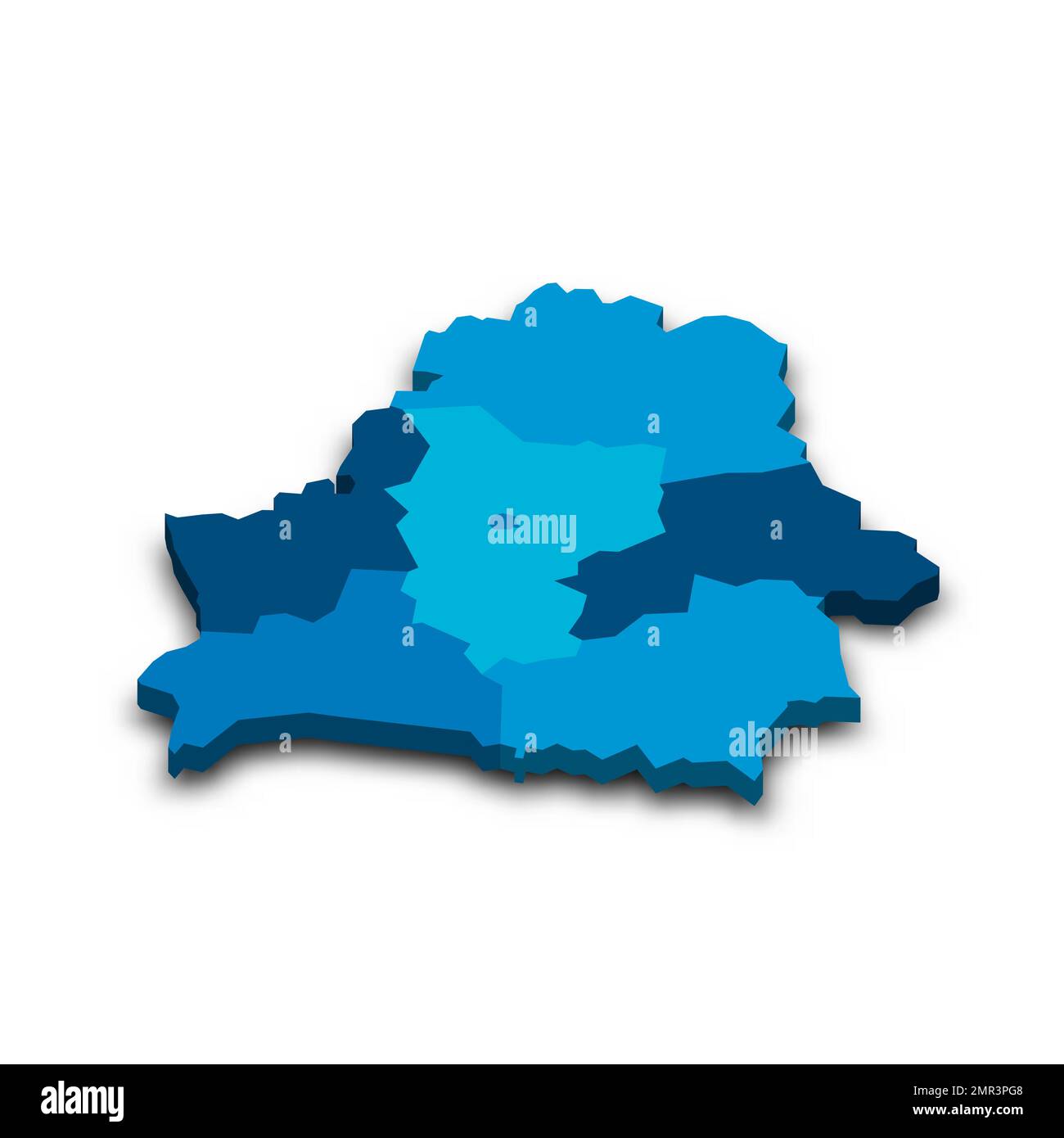 Belarus political map of administrative divisions Stock Vector Image ...