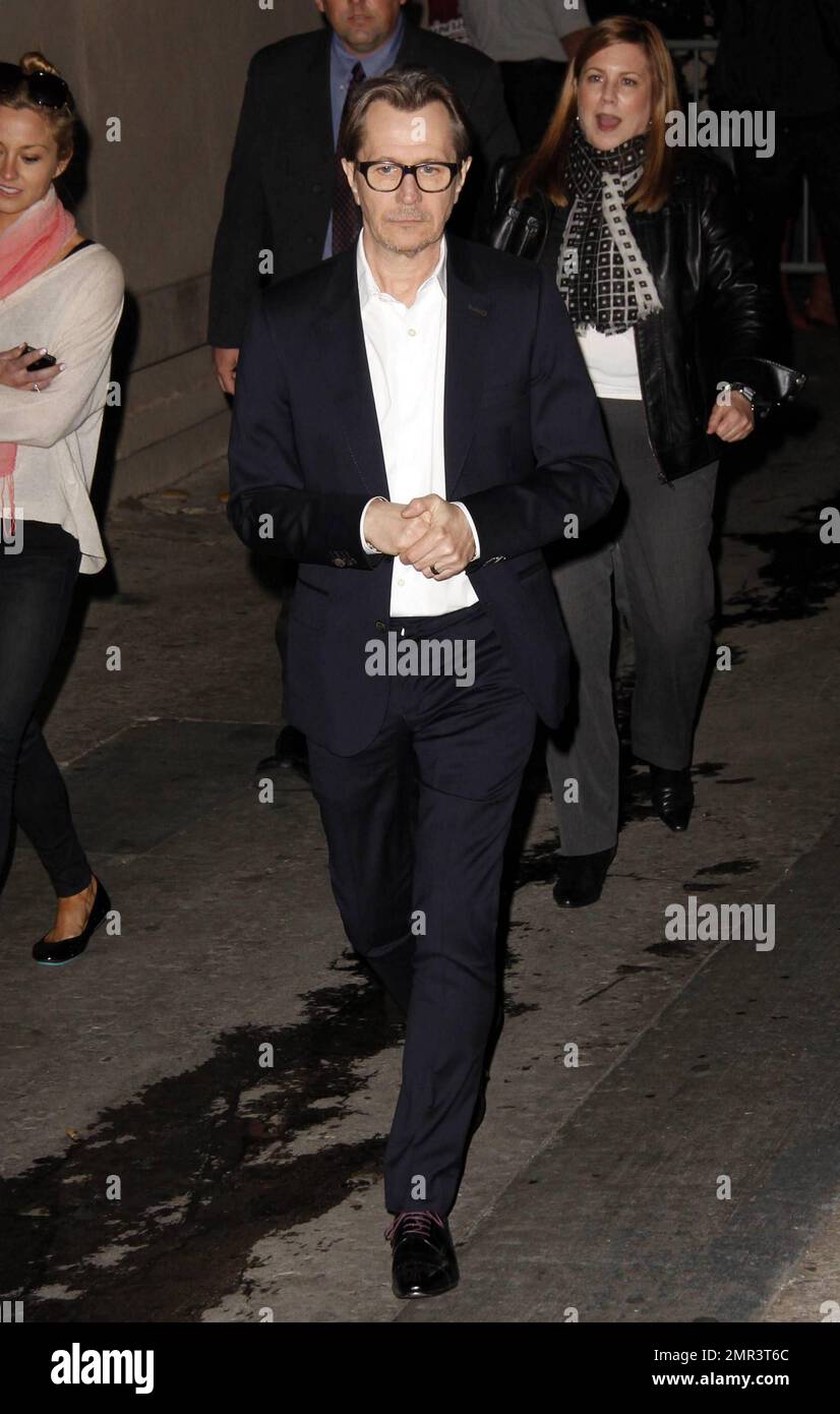 Recent Oscar nominee Gary Oldman signs autographs for fans outside the ...