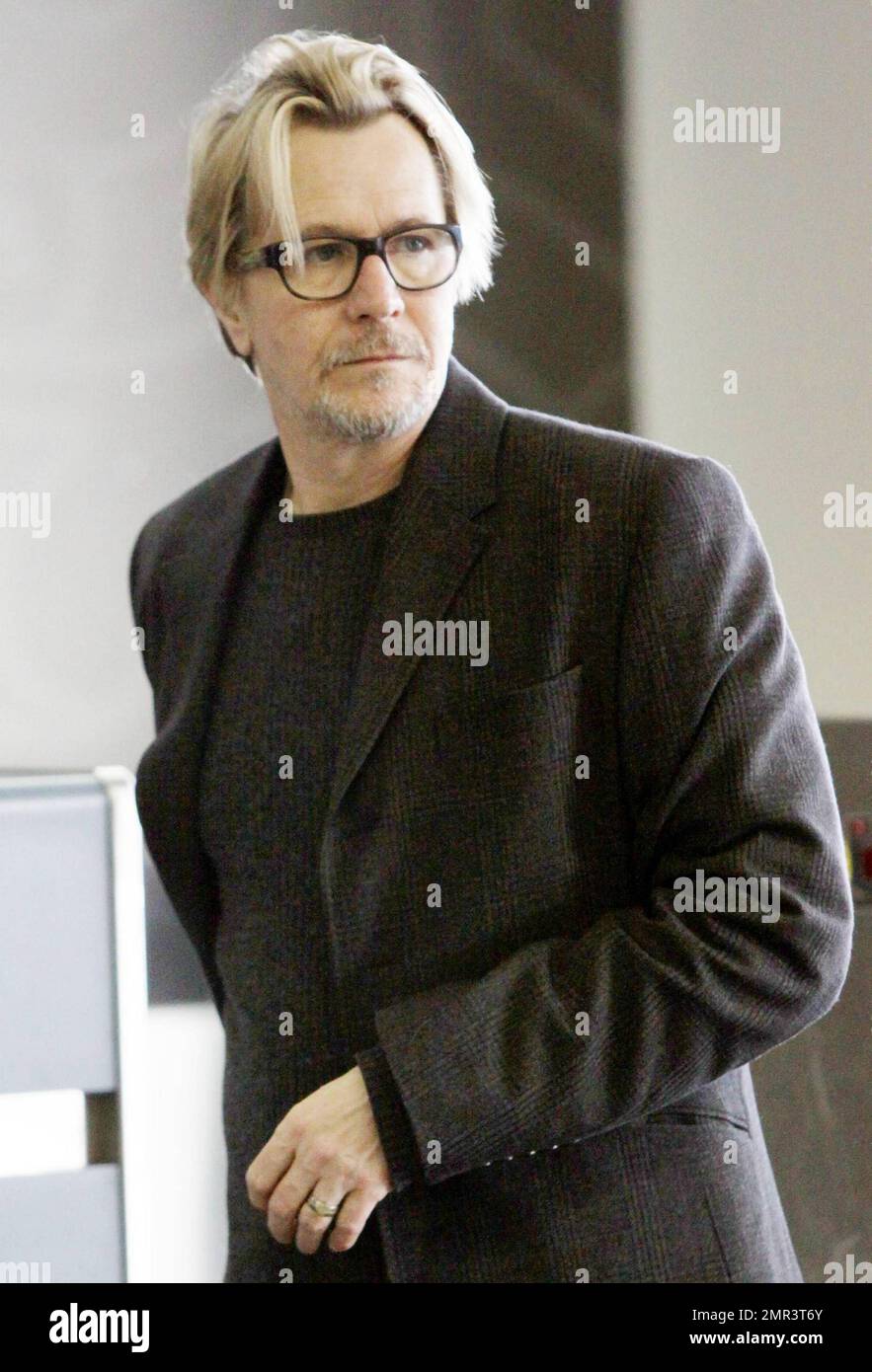 EXCLUSIVE!! English actor Gary Oldman checks in at LAX prior to his ...