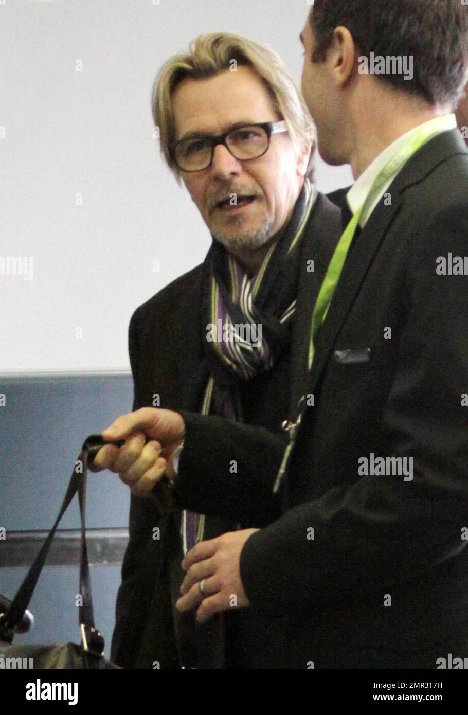 EXCLUSIVE!! English actor Gary Oldman checks in at LAX prior to his ...