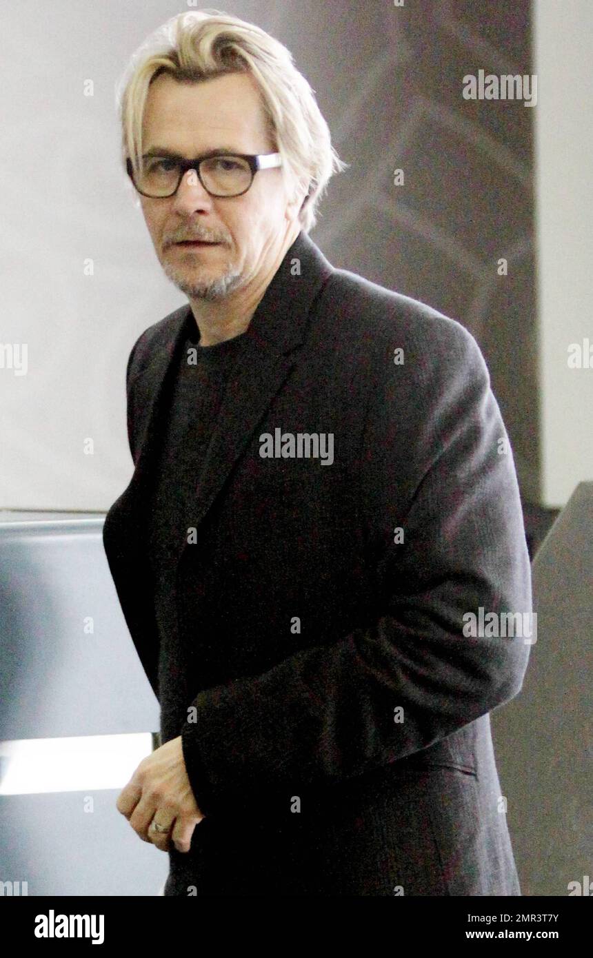 EXCLUSIVE!! English actor Gary Oldman checks in at LAX prior to his ...