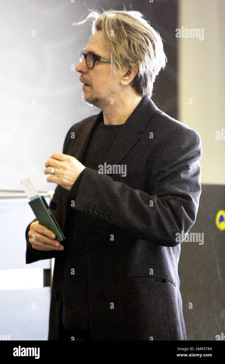 EXCLUSIVE!! English actor Gary Oldman checks in at LAX prior to his ...
