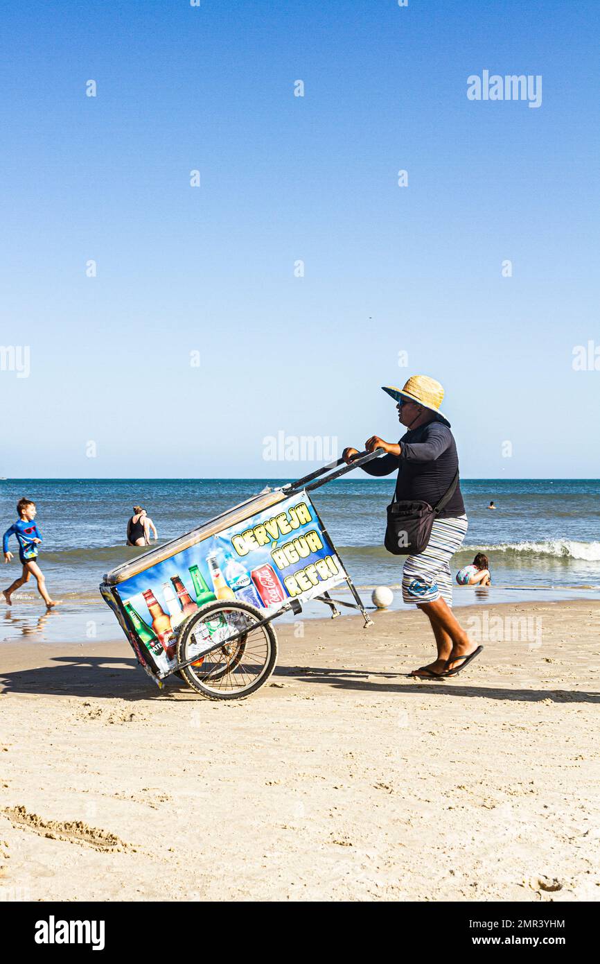 Beach vendor at Acores Beach. Florianopolis, Santa Catarina, Brazil ...