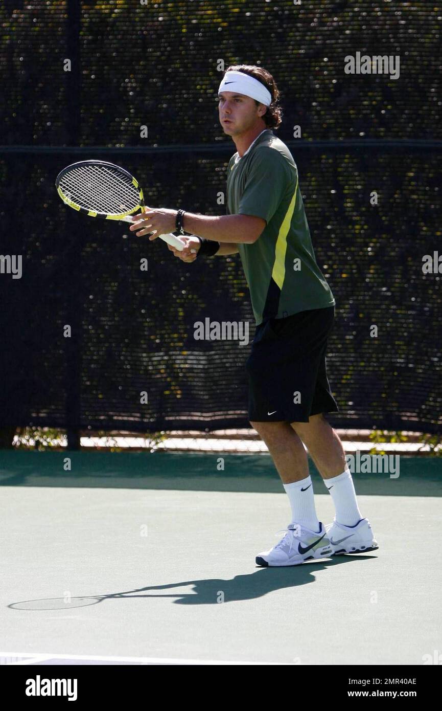 Gavin Rossdale plays in the K-Swiss Desert Smash Celebrity Charity ...