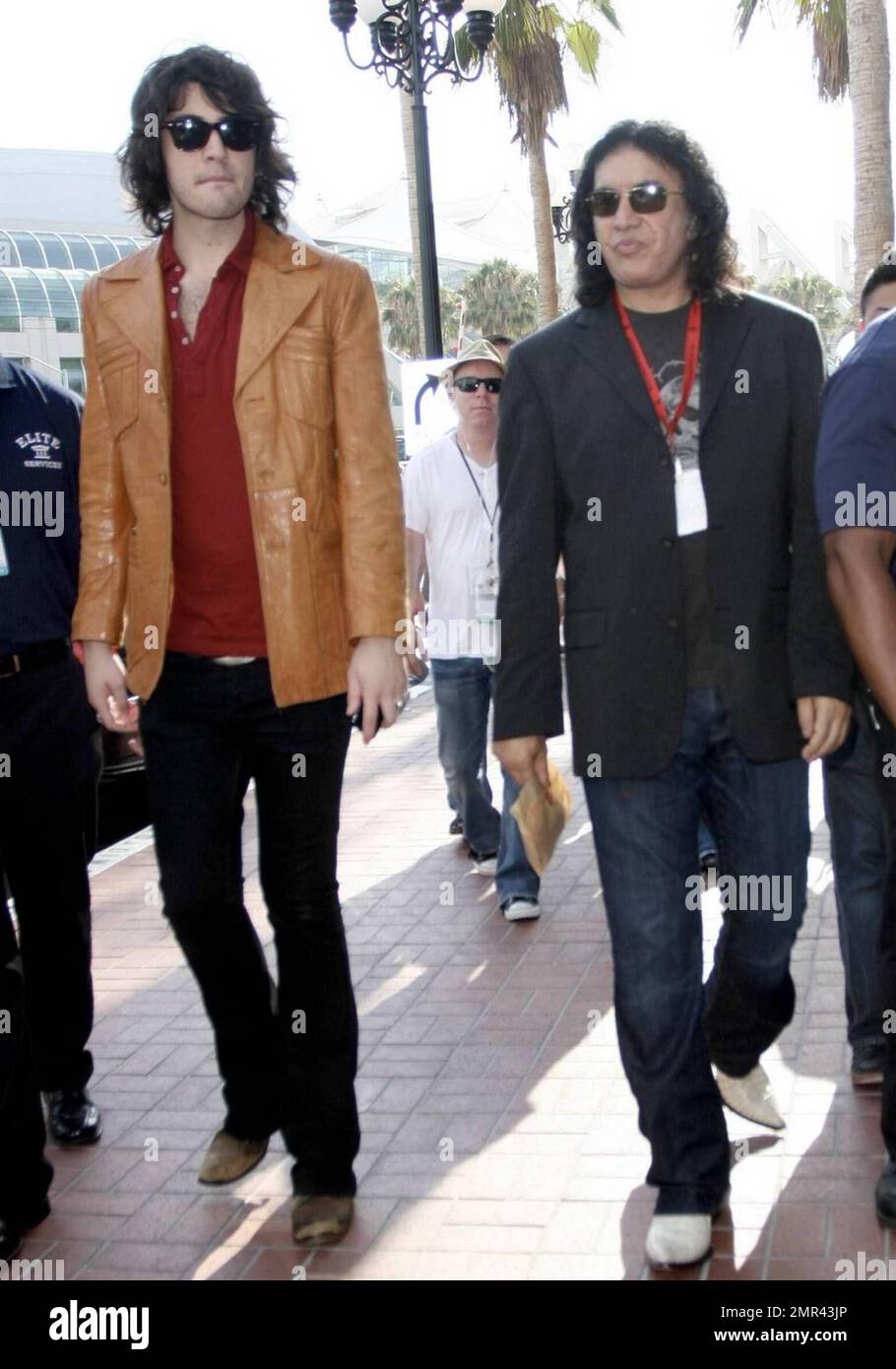 Rocker Gene Simmons and a friend visit Comic-Con San Diego 2009. 7/24 ...