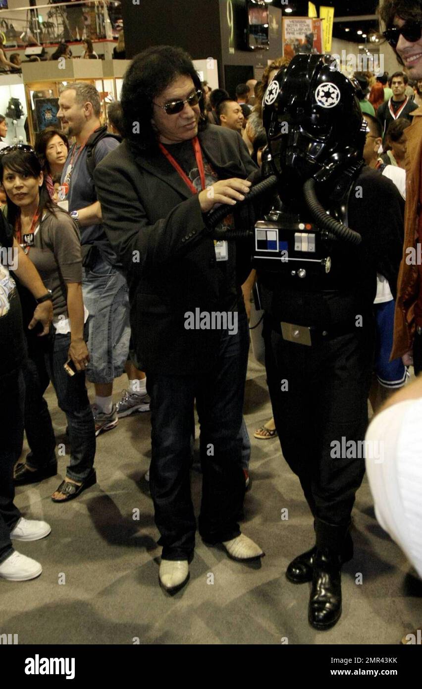 Rocker Gene Simmons and a friend visit Comic-Con San Diego 2009. 7/24 ...