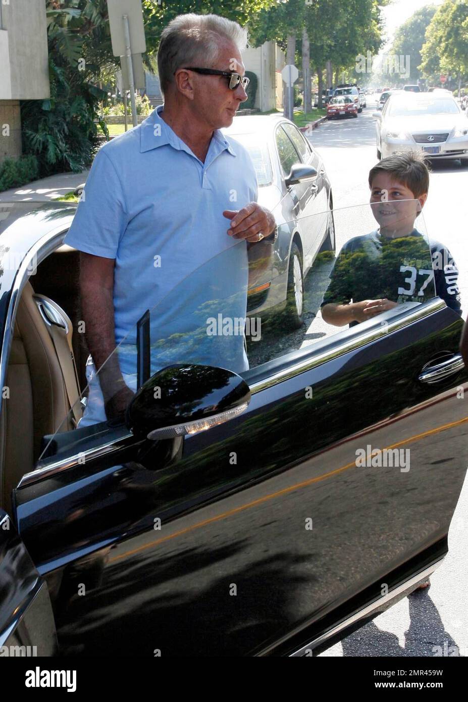 Exclusive!! George Hamilton and his son GT (George Thomas) playfully ...