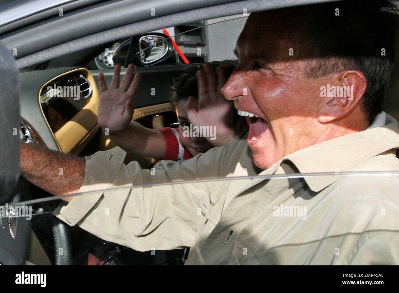 George Hamilton celebrates his 69th birthday with his son GT (George ...