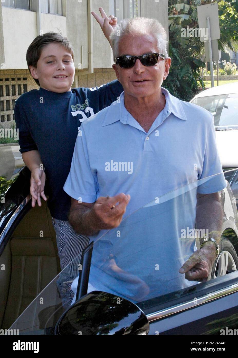 Exclusive!! George Hamilton and his son GT (George Thomas) playfully ...